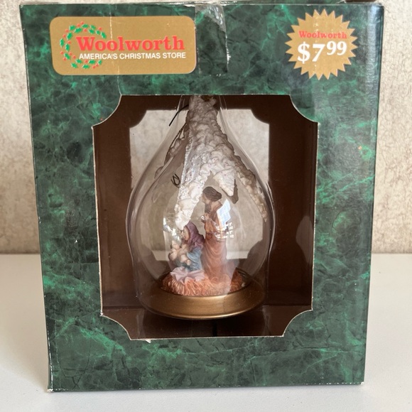 Woolworths | Holiday | Vintage Woolworth Nativity Scene Glass Ornament ...